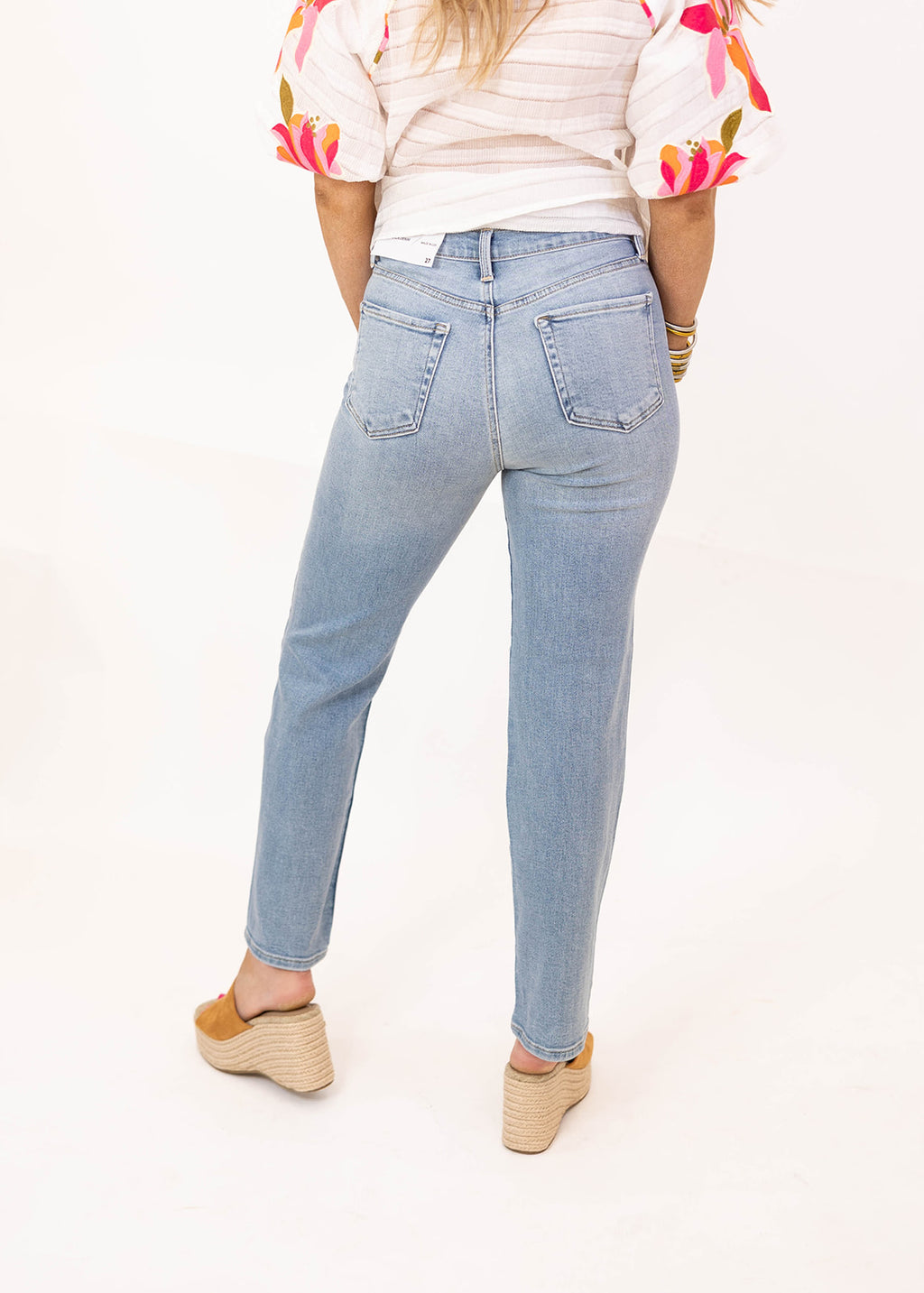 Light Denim Straight Leg Jeans – Dish and Lily Statesboro