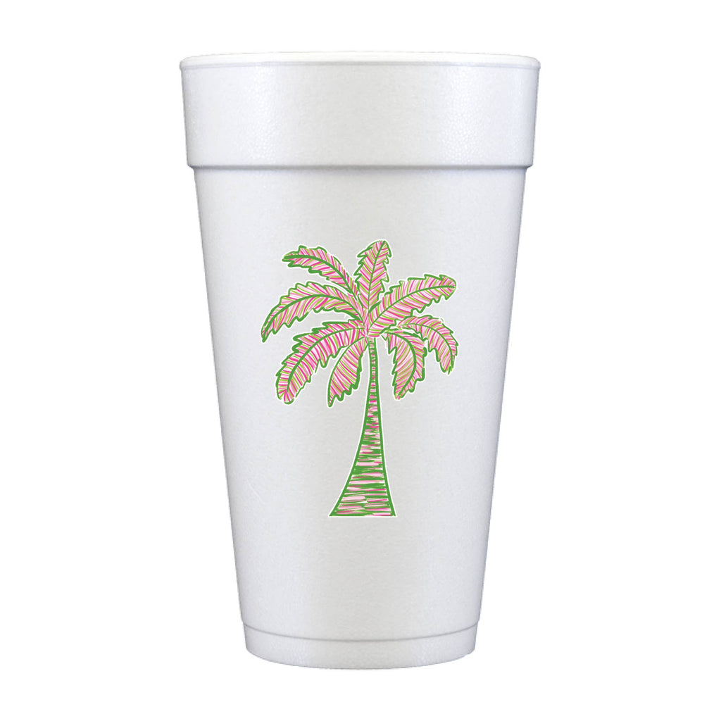 Fun Palm Tree Full Color Foam Cups - Summer – Dish and Lily Statesboro